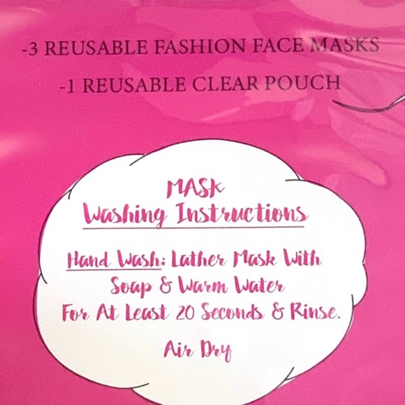 Betsey Johnson | Accessories | 3pcs Betsey Johnson Face Mask Bag Set Of ...
